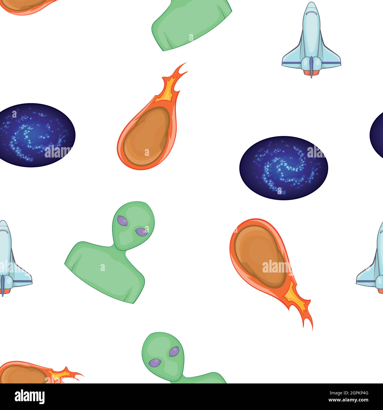 Cosmos pattern, cartoon style Stock Vector Image & Art - Alamy