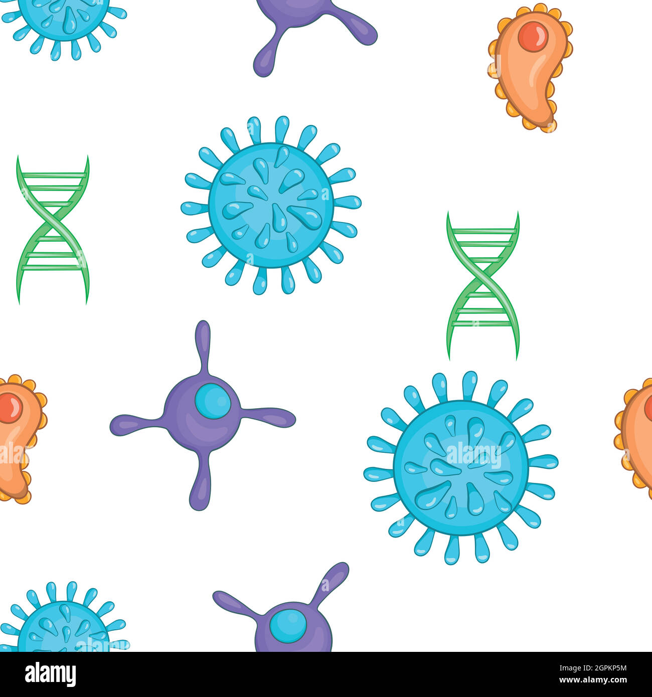 Cartoon germ disease molecule Stock Vector Images - Alamy