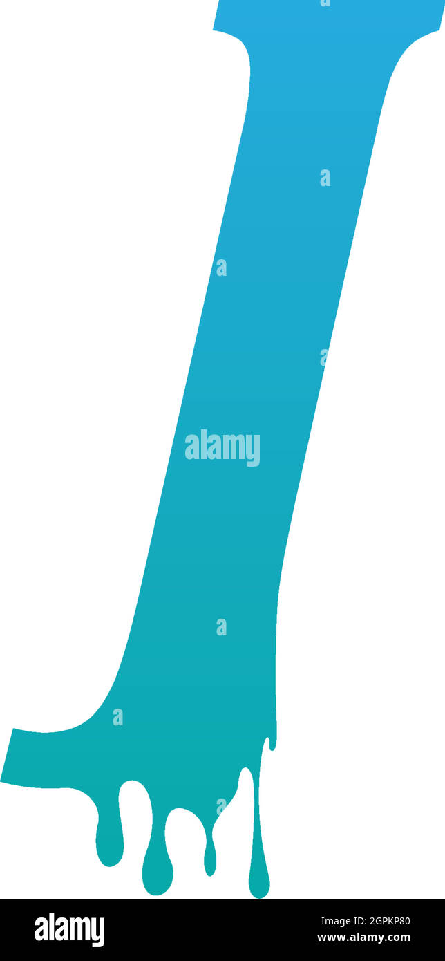 Melting Letter J icon logo design template Stock Vector Image & Art - Alamy