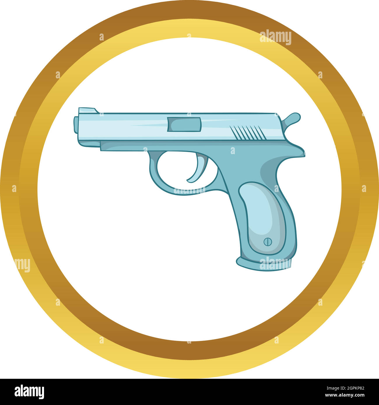 Wooden handgun Stock Vector Images - Alamy
