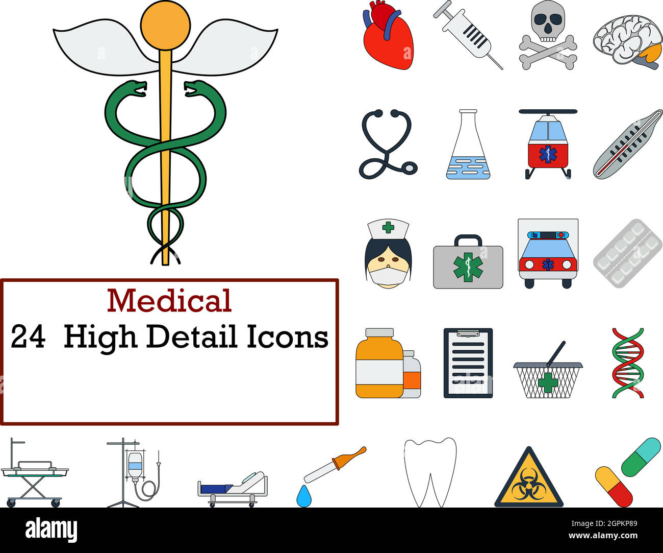 Medical Icon Set Stock Vector Image & Art - Alamy