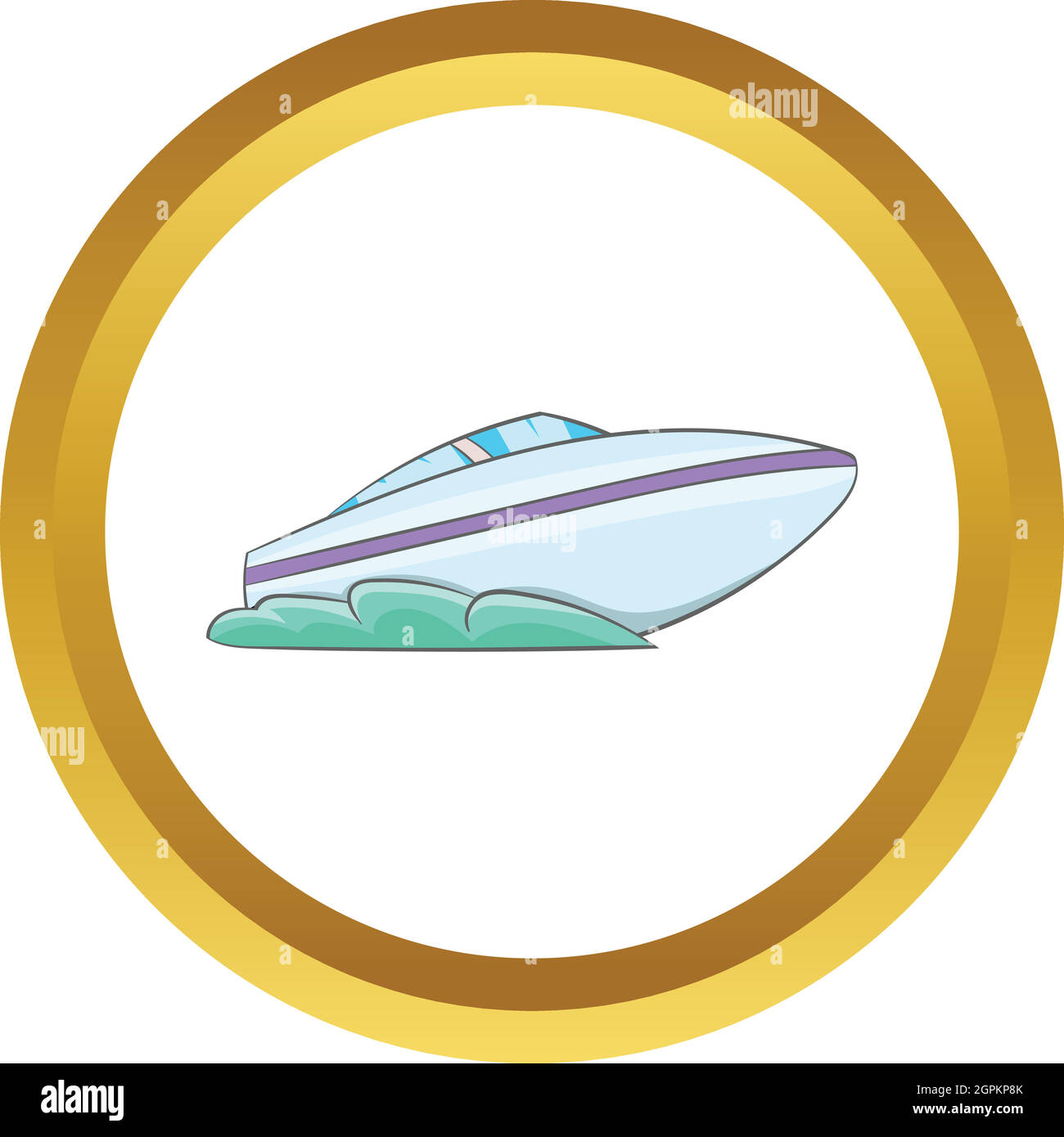 Speed boat vector icon Stock Vector Image & Art - Alamy