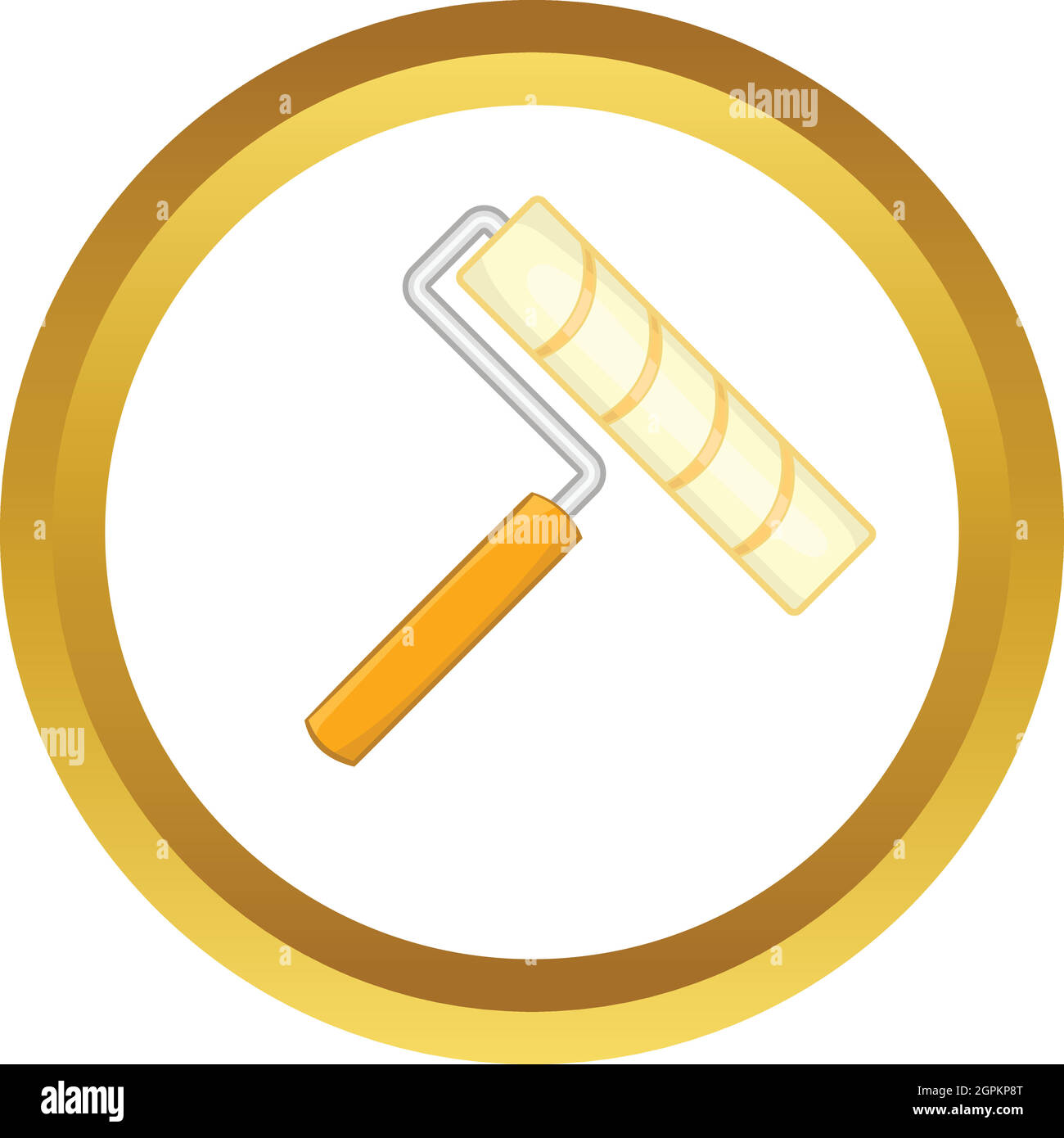 Paint roller vector icon Stock Vector Image & Art - Alamy