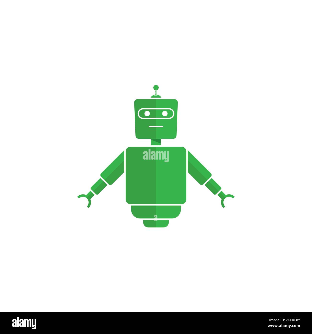 Robot technology logo template icon design Stock Photo - Alamy