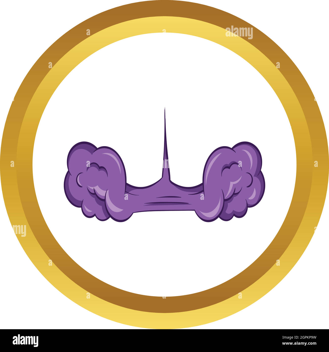 Ninja toxic smoke weapon vector icon Stock Vector Image & Art - Alamy