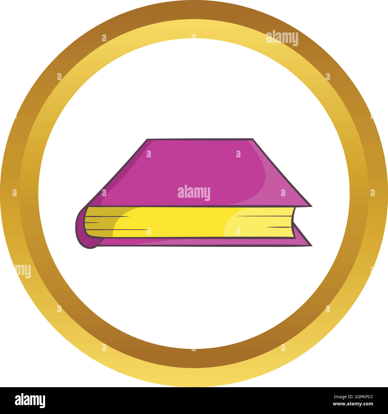 Thick book vector icon Stock Vector Image & Art - Alamy