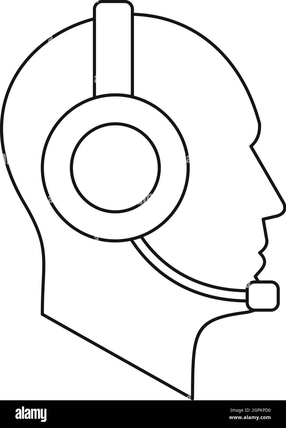 Headset call icon Cut Out Stock Images & Pictures - Alamy
