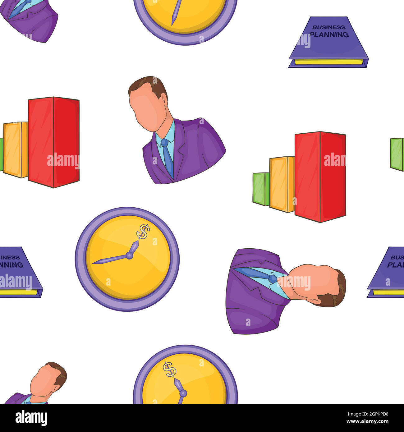 Office pattern, cartoon style Stock Vector Image & Art - Alamy