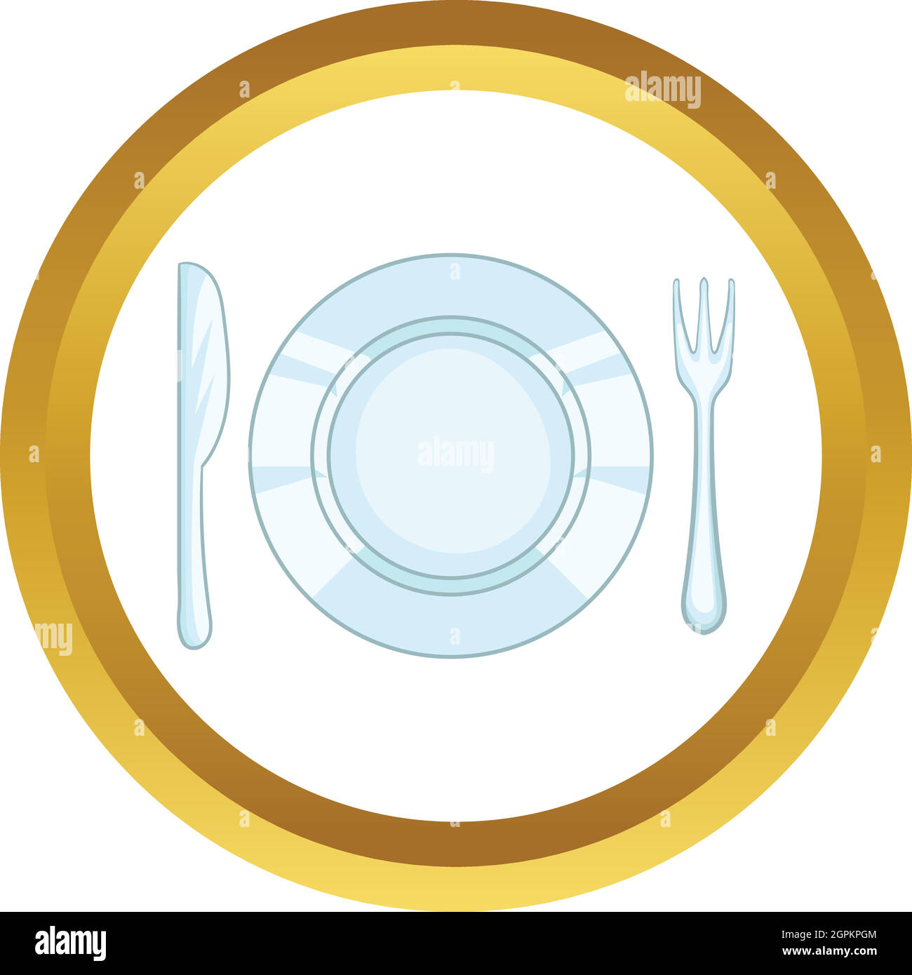 Empty plate cartoon vector Stock Vector Images - Alamy