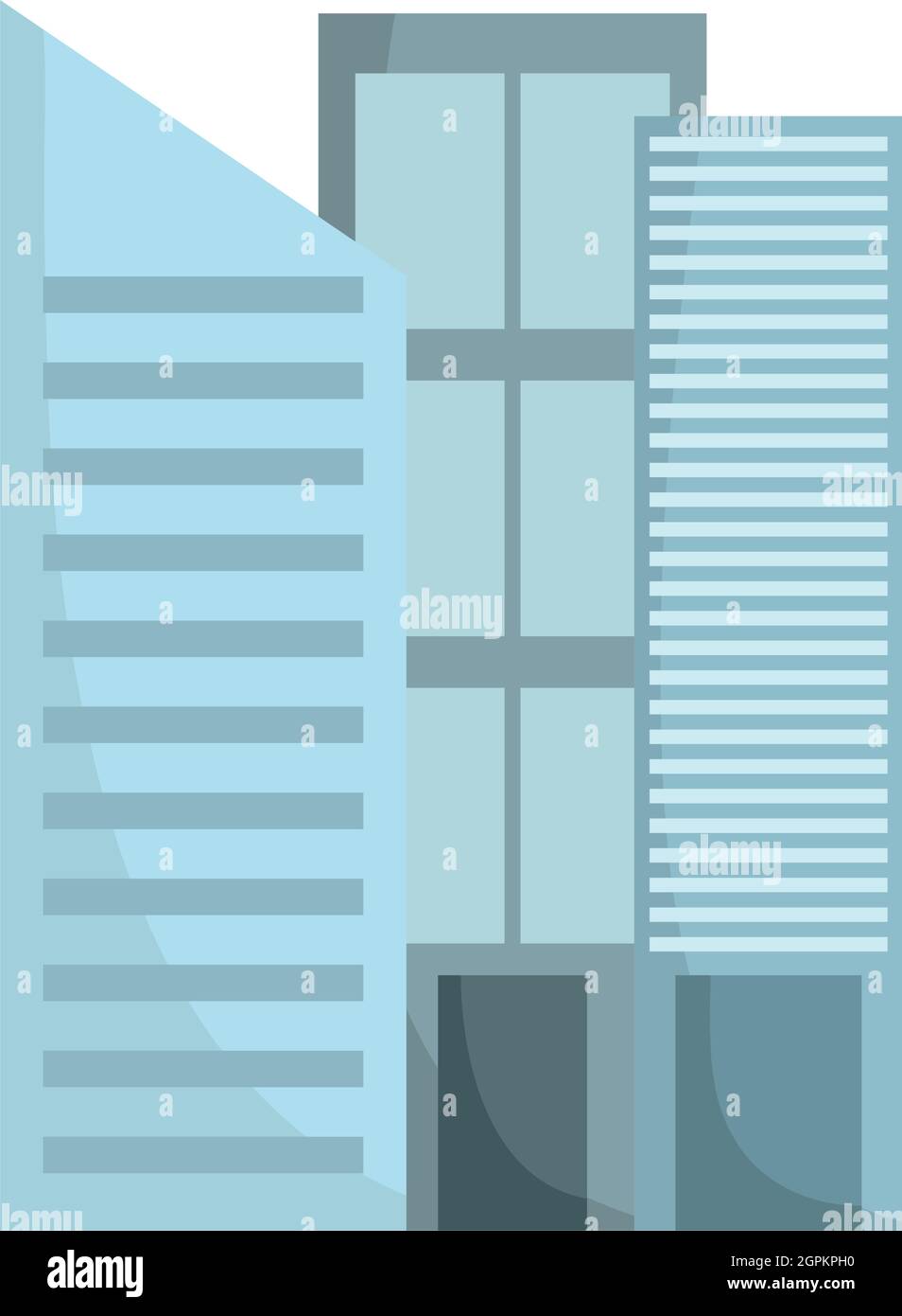 Facade and high towers Stock Vector Images - Alamy