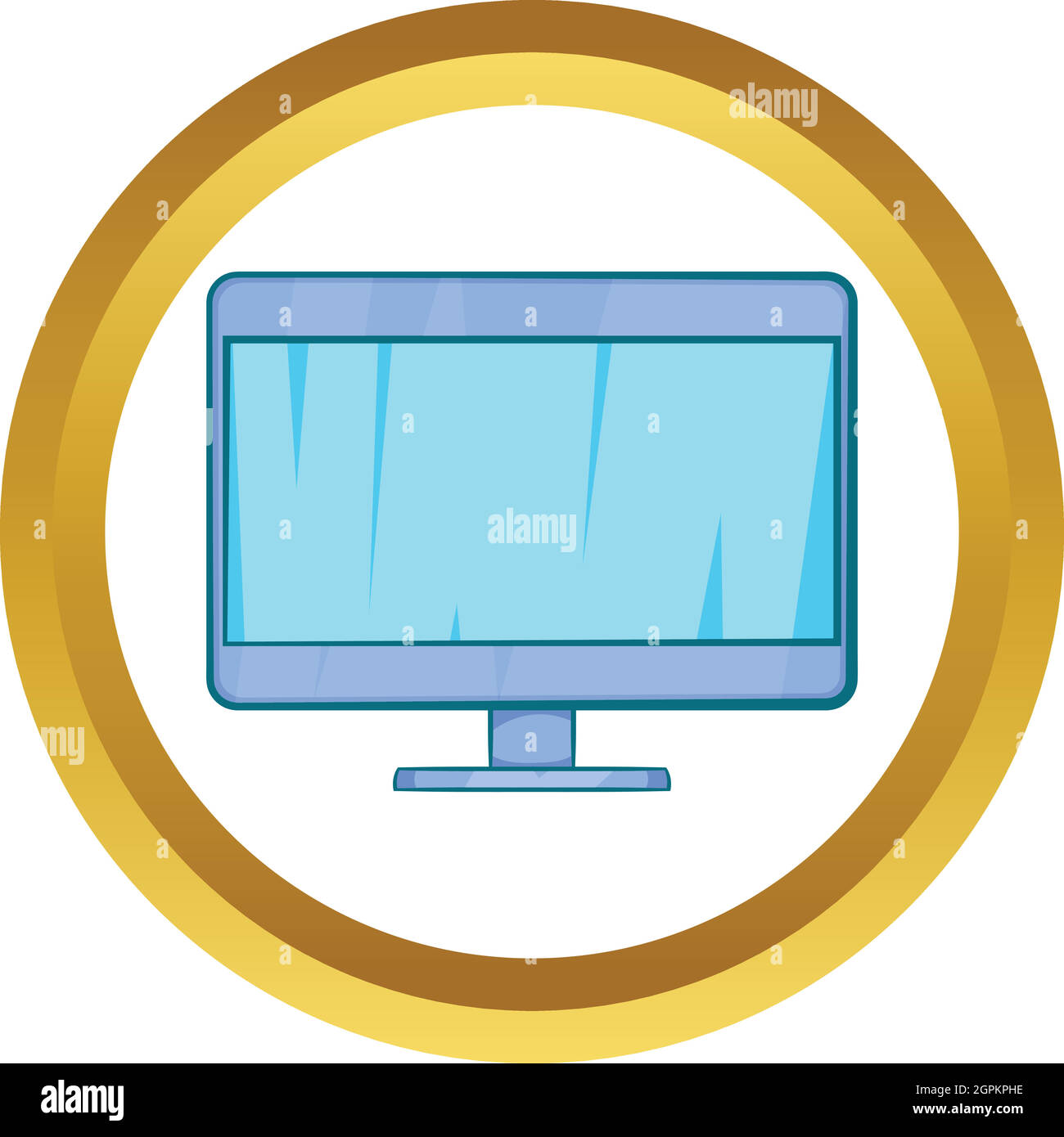 Computer monitor vector icon Stock Vector Image & Art - Alamy
