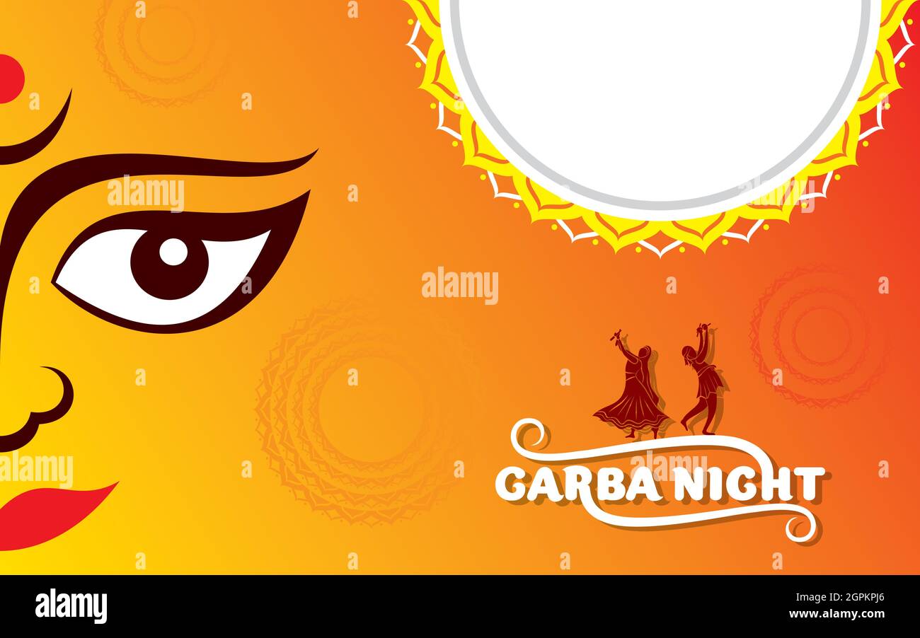 Vector Illustration for creative poster design for Shubh Navratri Stock ...
