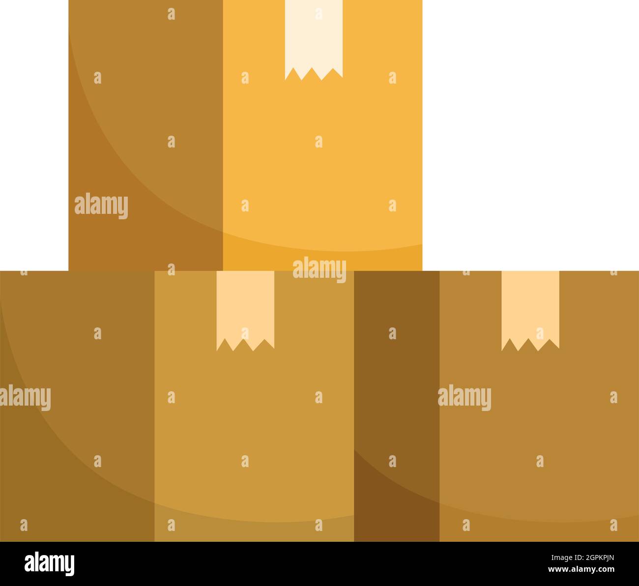 stack of carton boxes Stock Vector Image & Art - Alamy