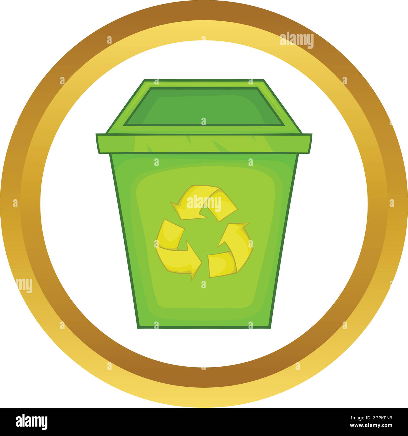 Eco dustbin vector icon Stock Vector Image & Art - Alamy