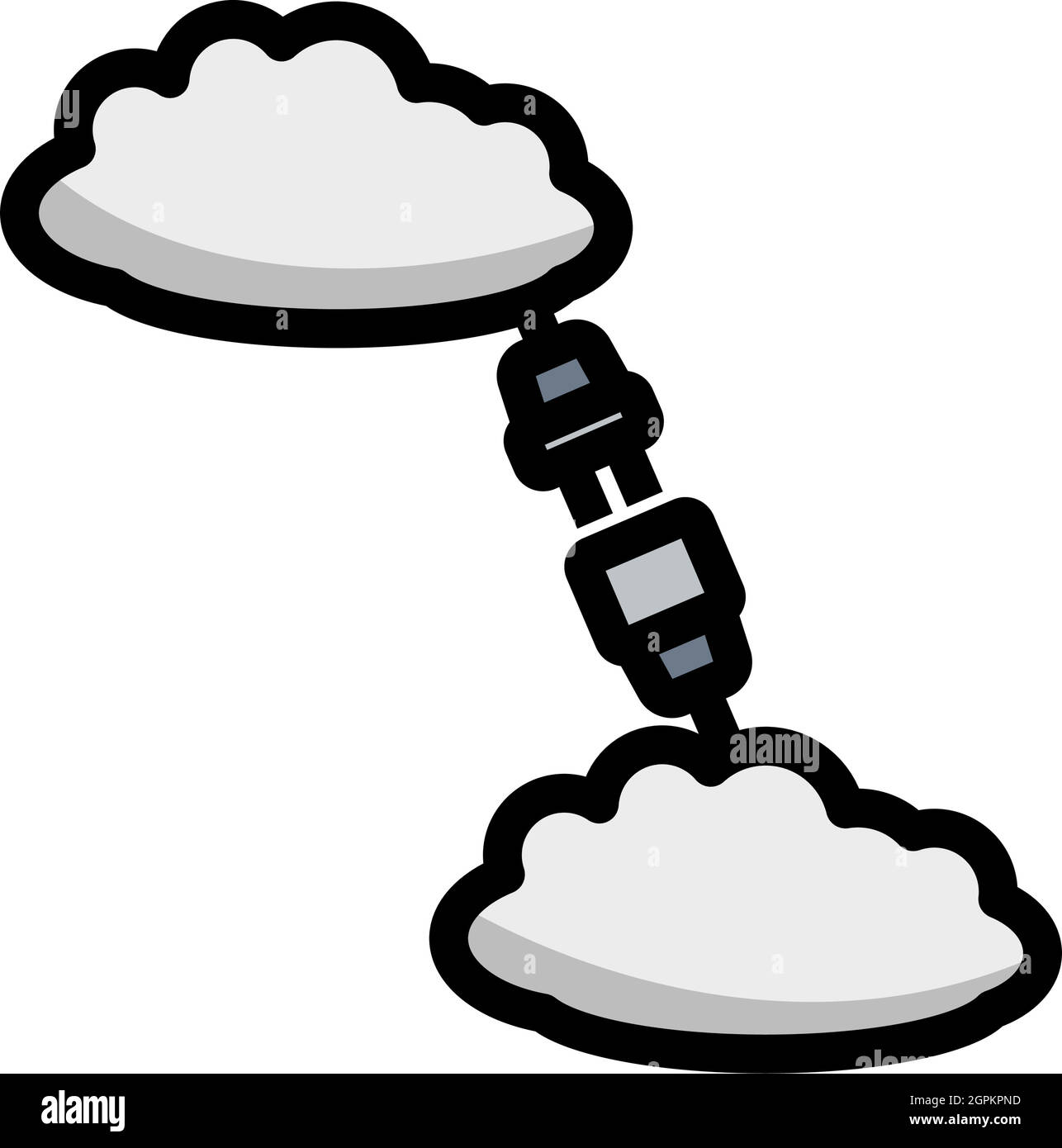 Cloud computing graphic arrow Stock Vector Images - Alamy