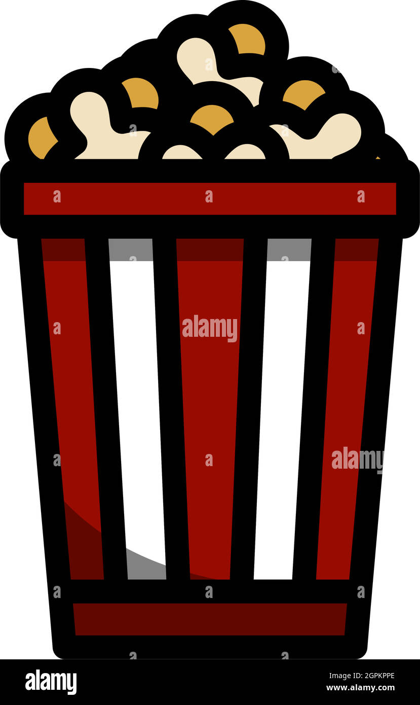 Single popcorn Stock Vector Images - Alamy