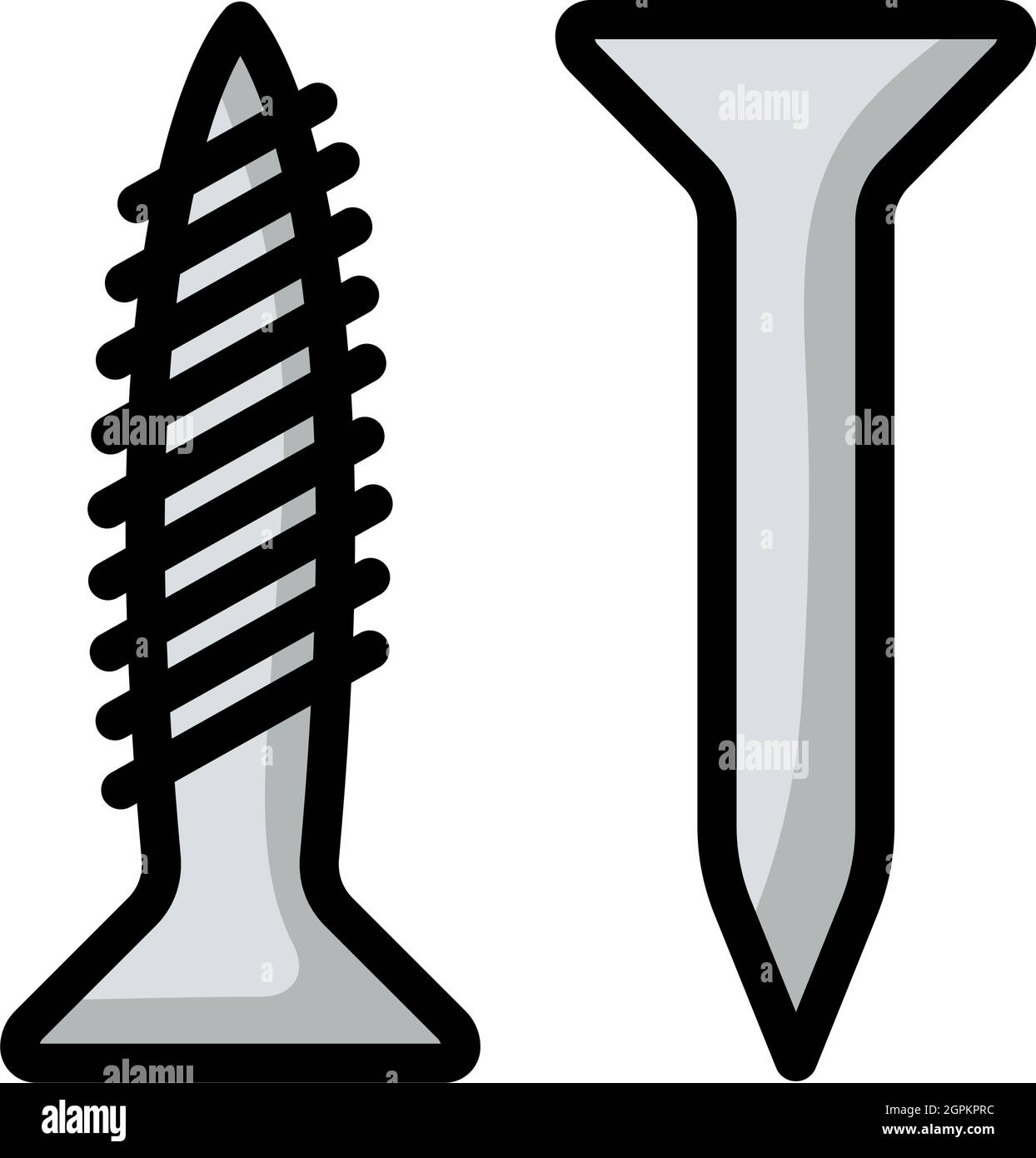 Color screw symbol Stock Vector Images - Alamy