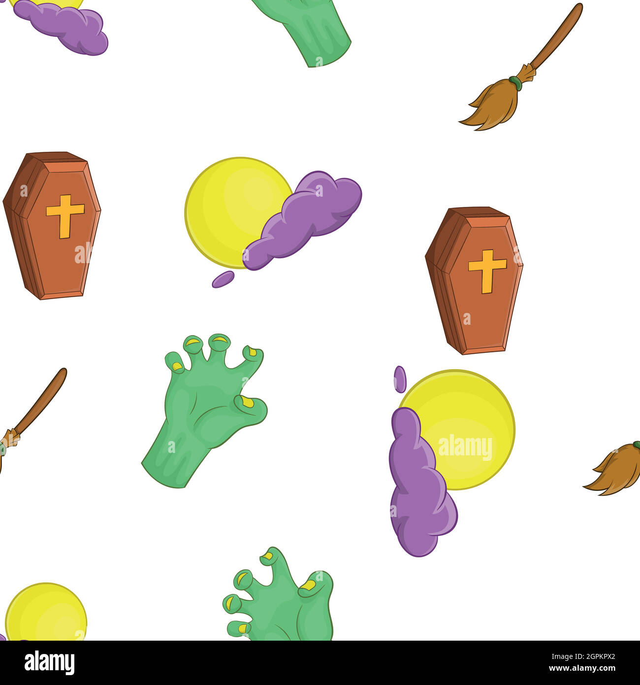 Halloween background scary pattern Stock Vector Images - Alamy