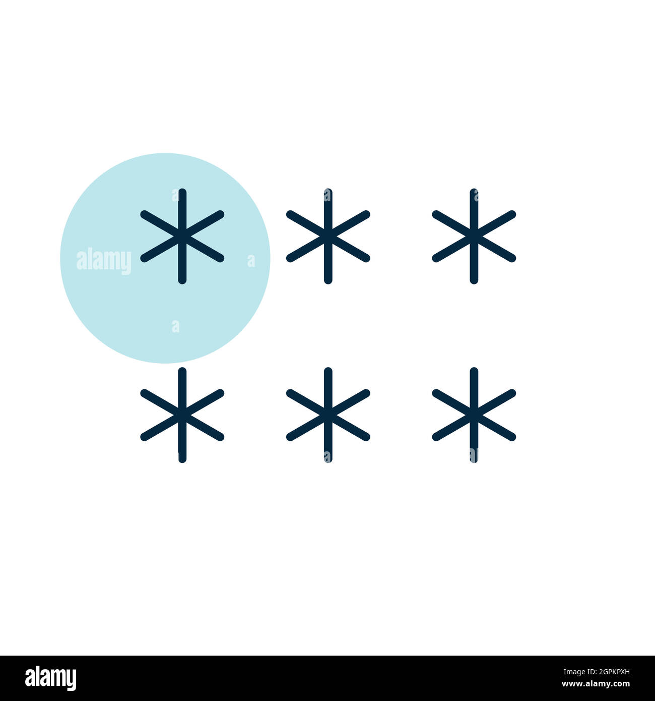 Snowflakes vector isolated flat icon. Weather sign Stock Vector Image ...