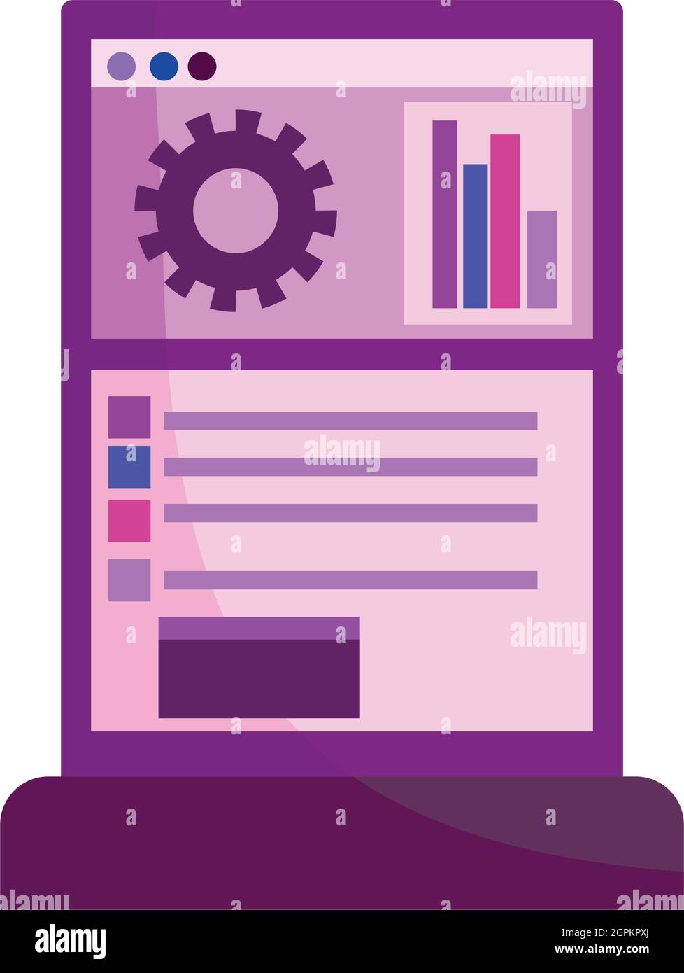 Business process control panel Stock Vector Images - Alamy