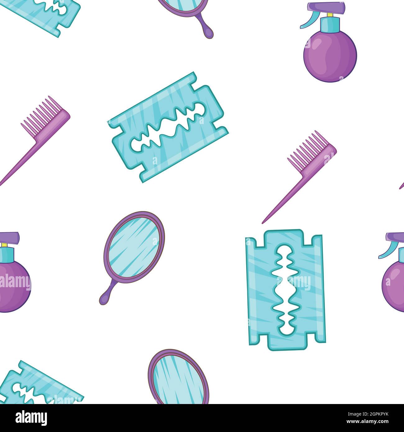 Barbershop hair salon tools Stock Vector Images - Alamy