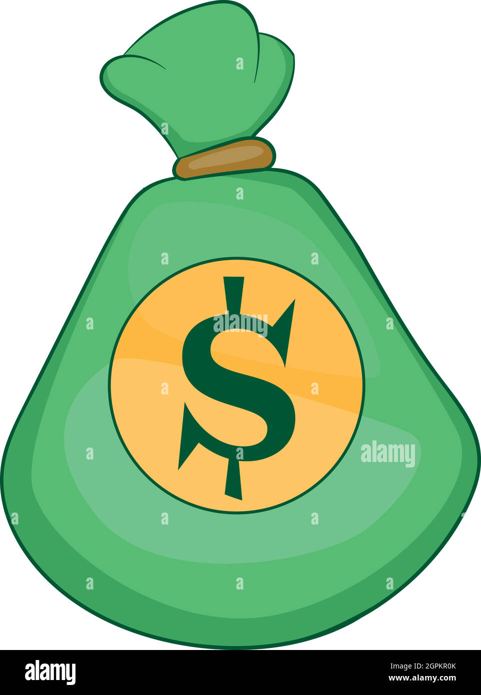Money bag icon, cartoon style Stock Vector Image & Art - Alamy