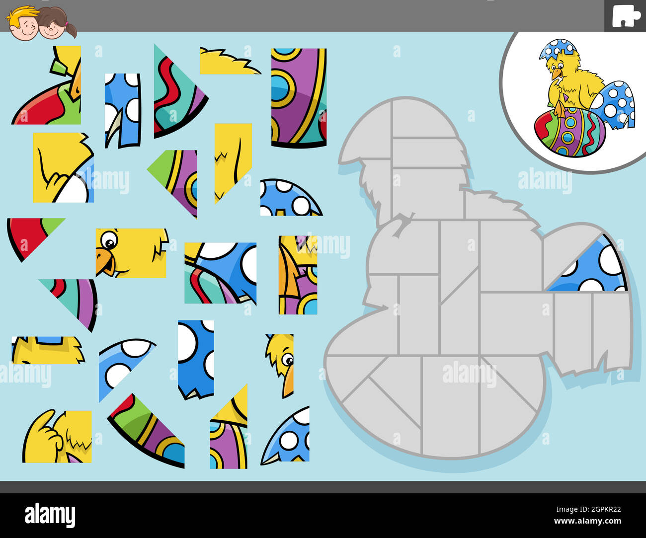 Puzzle egg Stock Vector Images - Alamy