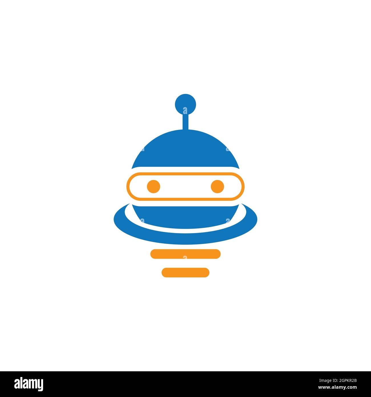 Robot logo design hi-res stock photography and images - Alamy