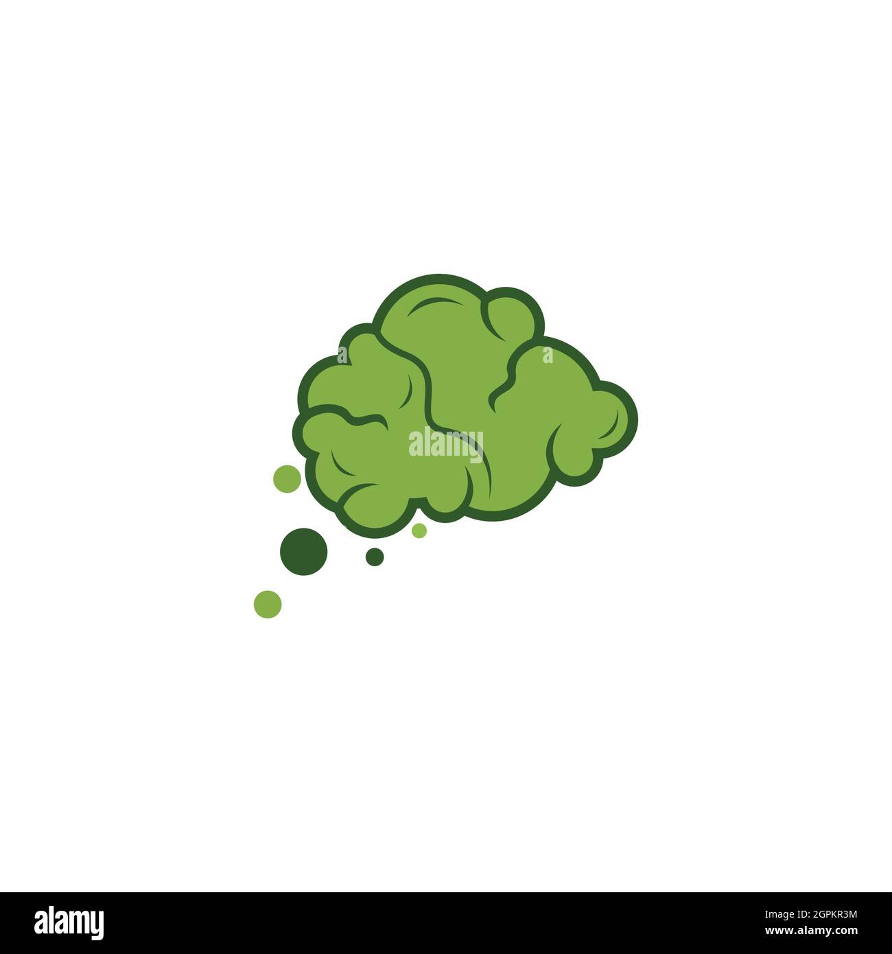 Creative brain abstract logo design Cut Out Stock Images & Pictures - Alamy