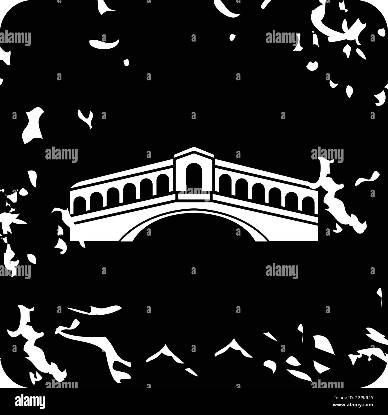 Venice city vector travel Black and White Stock Photos & Images - Alamy