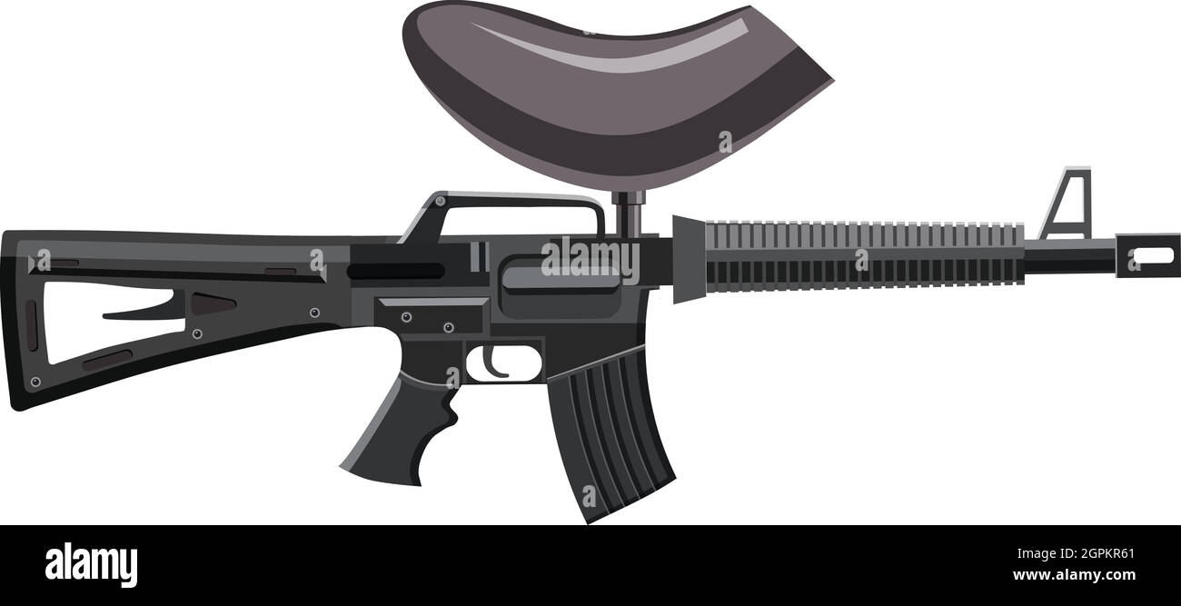 Paintball gun icon, cartoon style Stock Vector Image & Art - Alamy