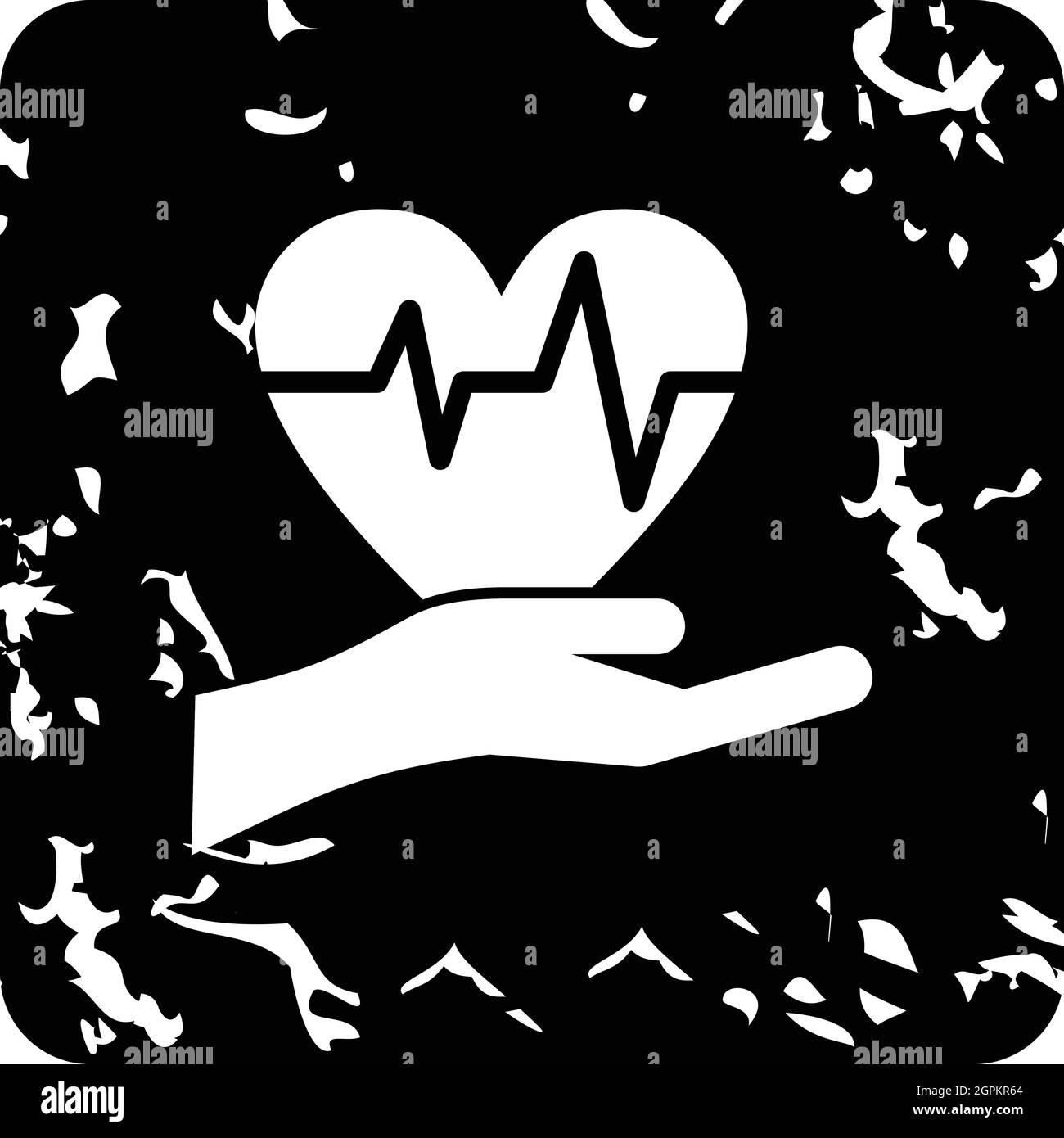 Hand holding white sign Black and White Stock Photos & Images - Alamy