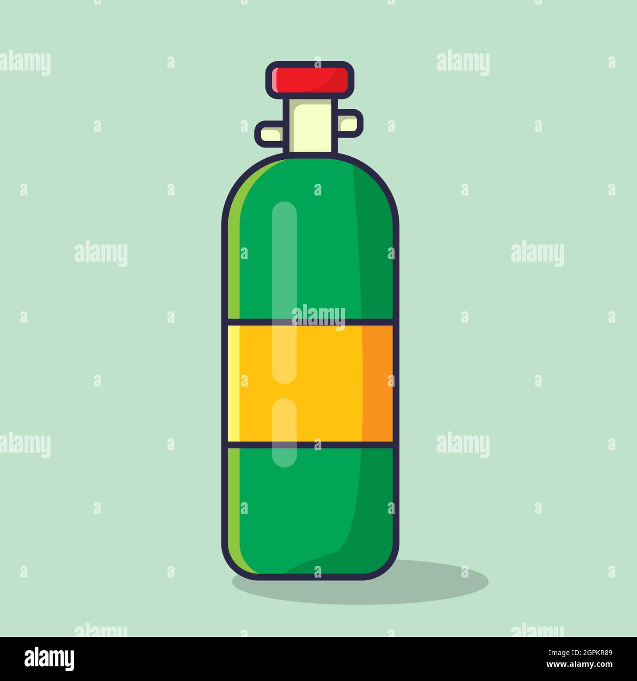 Oxygen cylinder cartoon Stock Vector Images - Alamy