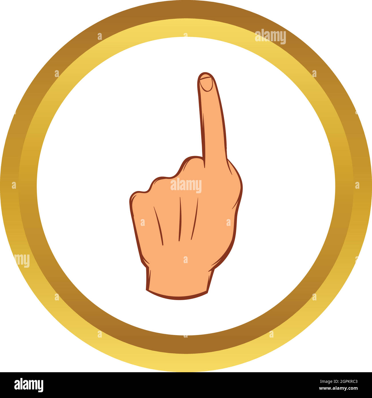 Using thumb and forefinger Stock Vector Images - Alamy