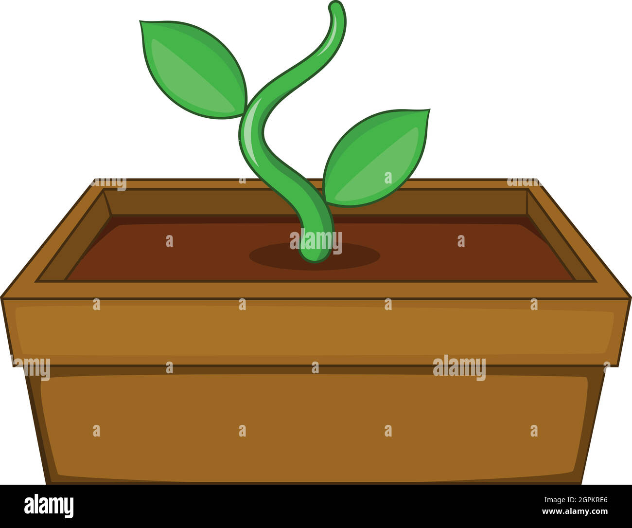 Green sprout icon, cartoon style Stock Vector Image & Art - Alamy