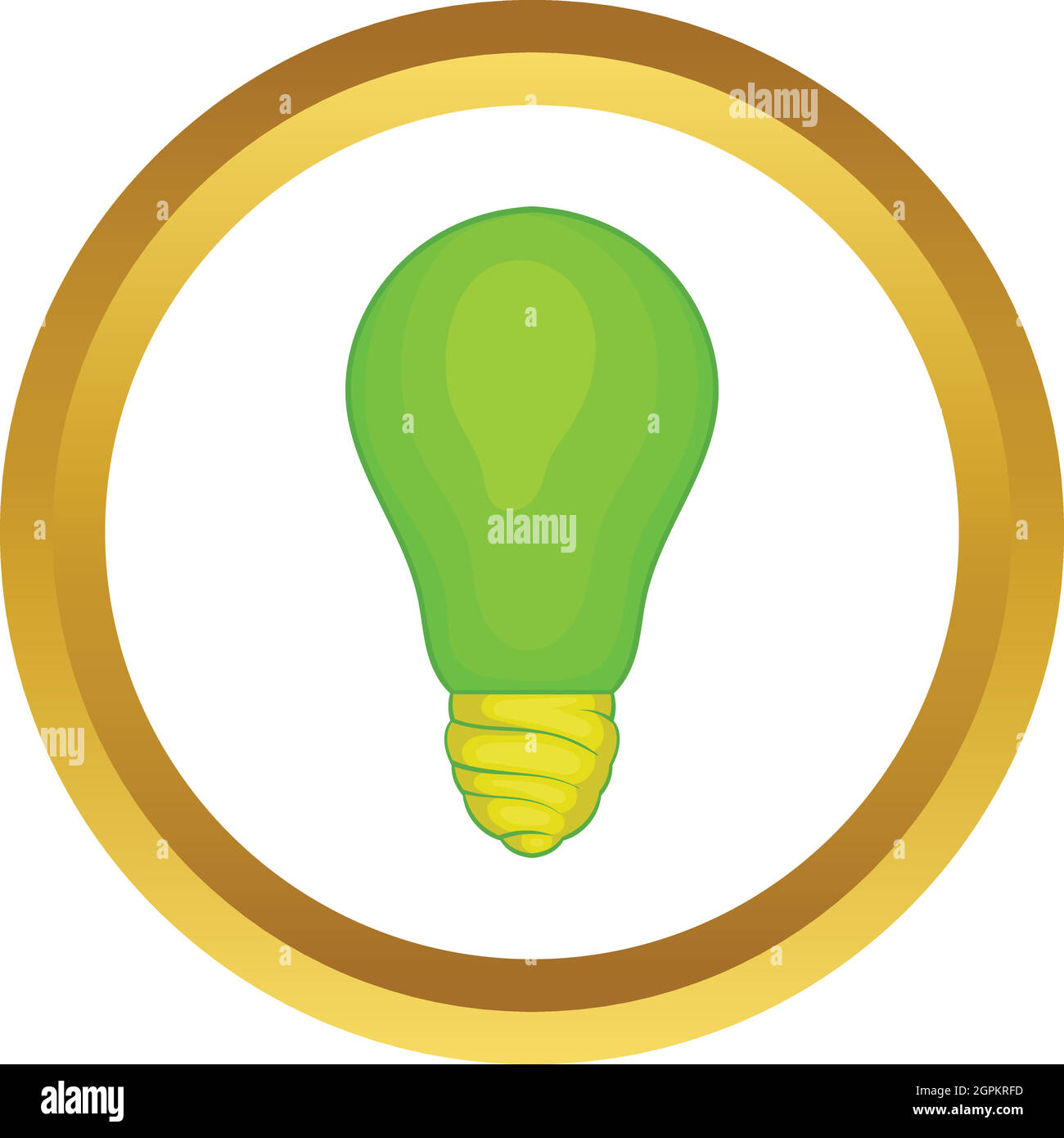 Eco light bulb vector icon Stock Vector Image & Art - Alamy