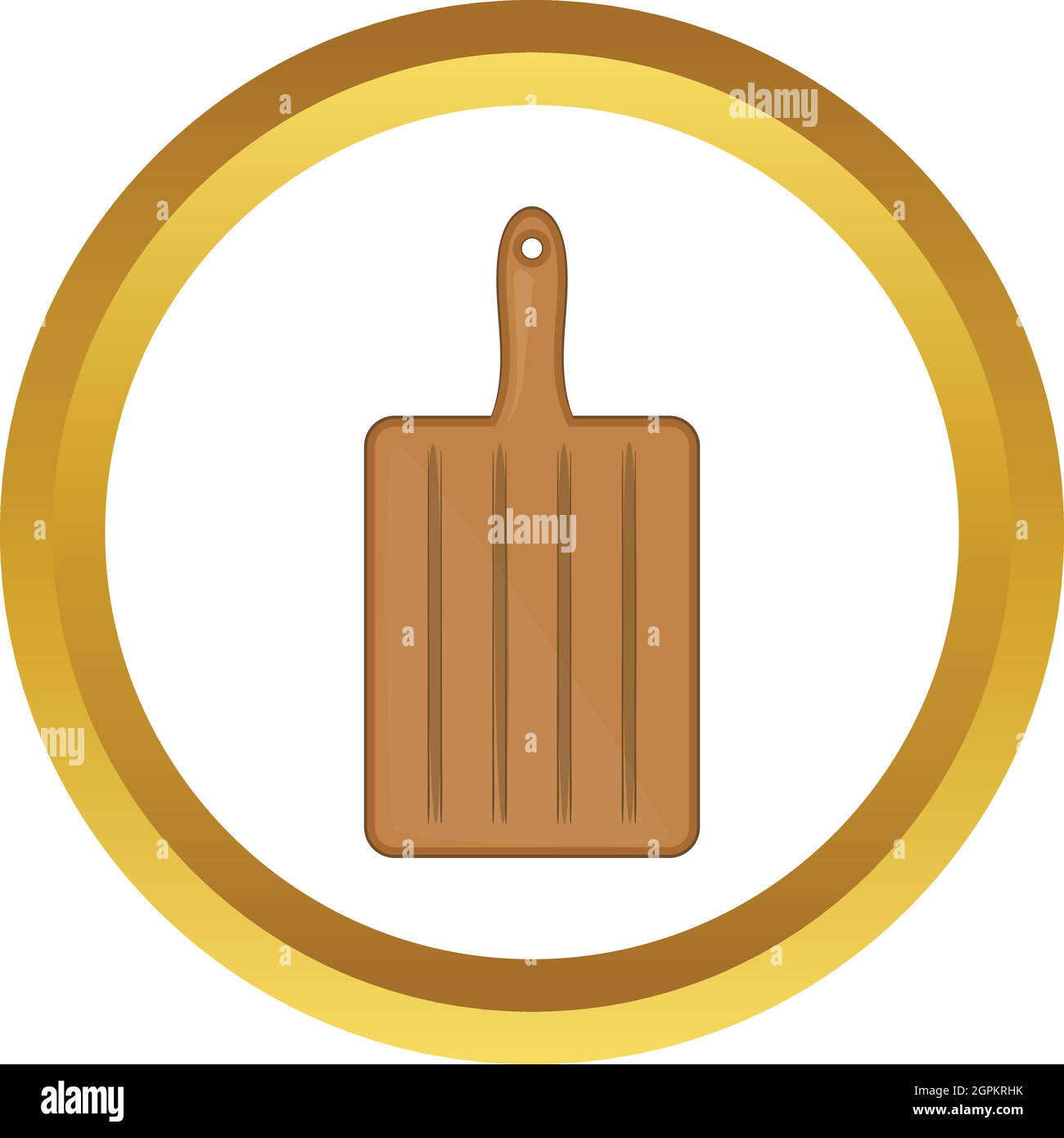 Handle wood cutting board Stock Vector Images - Alamy