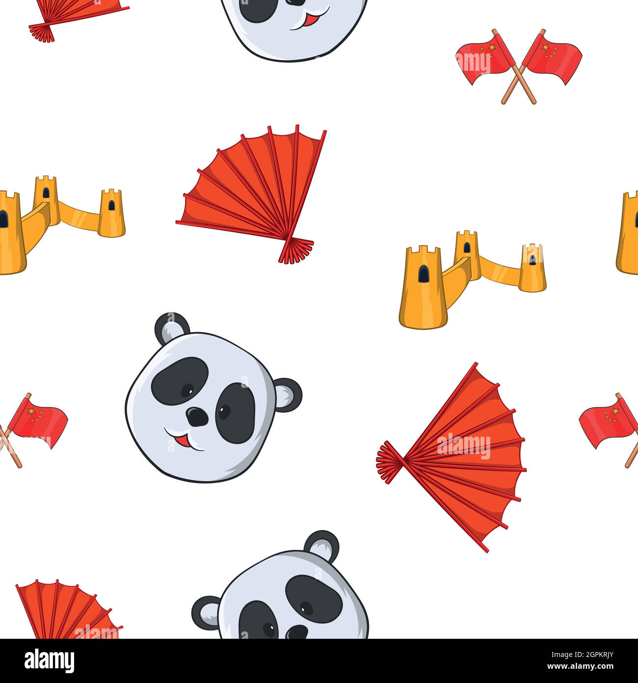 Cartoon great wall china hi-res stock photography and images - Alamy