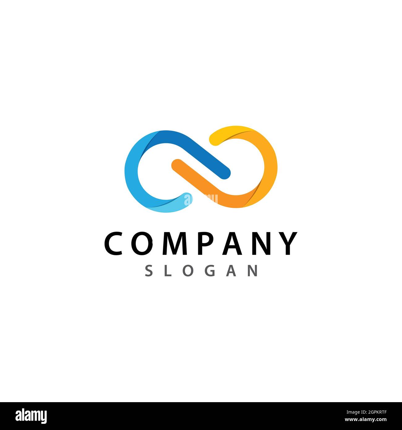 Infinity logo template vector illustration Stock Photo - Alamy