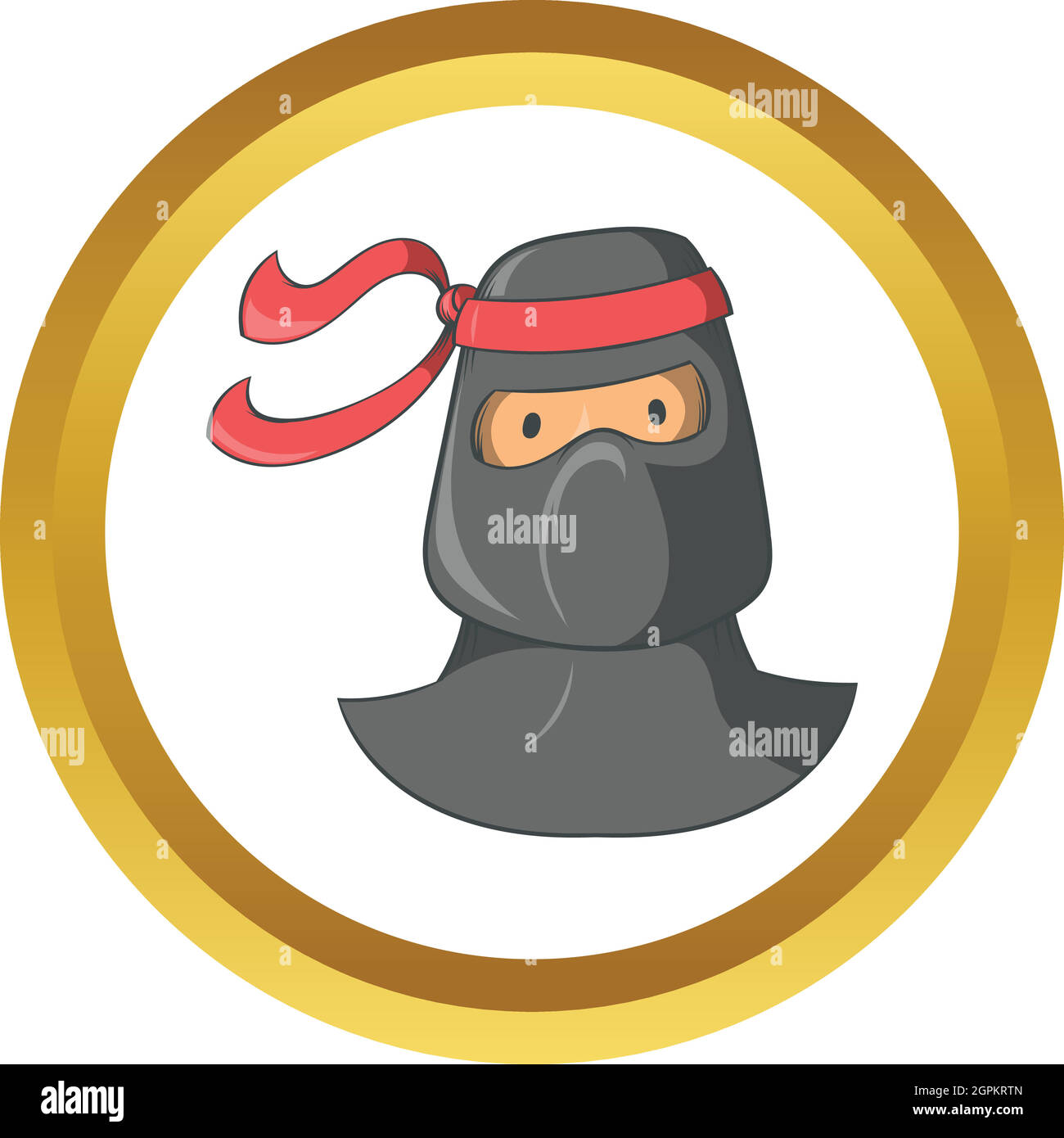 Ninja mascot vector icon, cartoon style Stock Vector Image & Art - Alamy