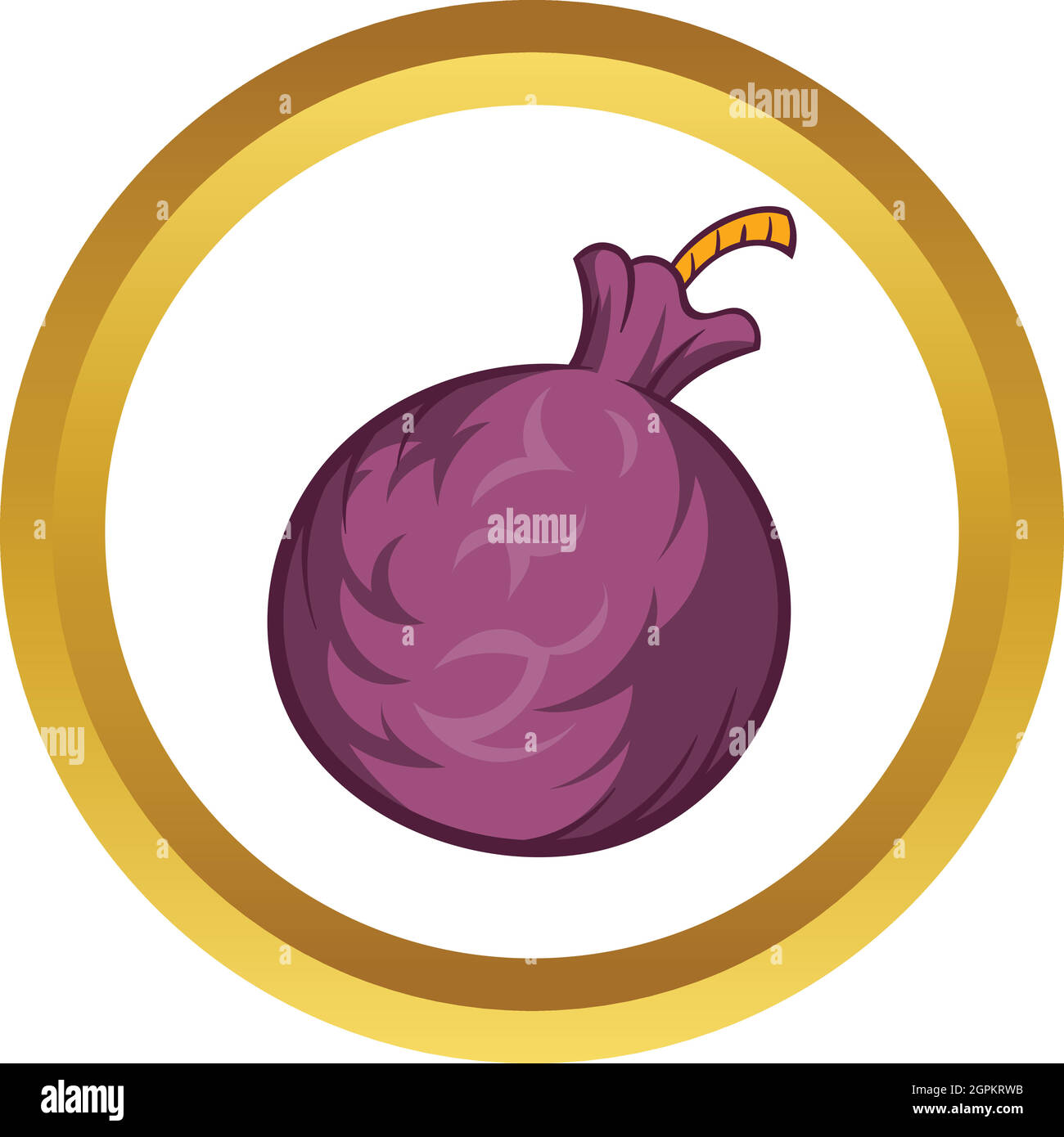 Ninja smoke bomb vector icon, cartoon style Stock Vector Image & Art ...