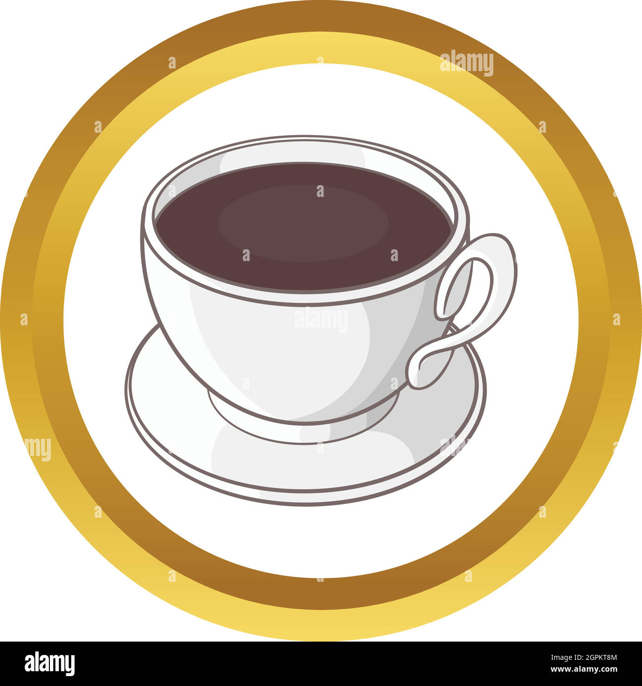 Cup coffee milk tasty Stock Vector Images - Alamy