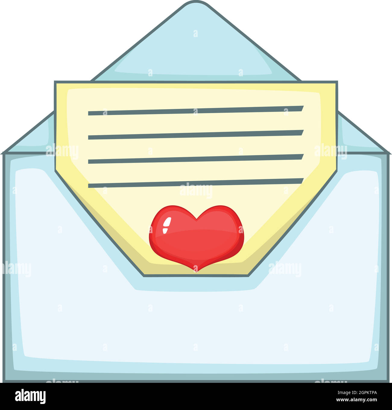 Love letter icon, cartoon style Stock Vector Image & Art - Alamy