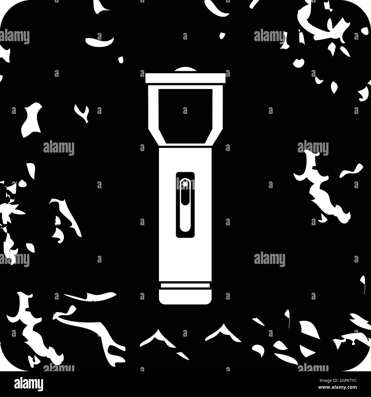 Flashlight icon, grunge style Stock Vector Image & Art - Alamy