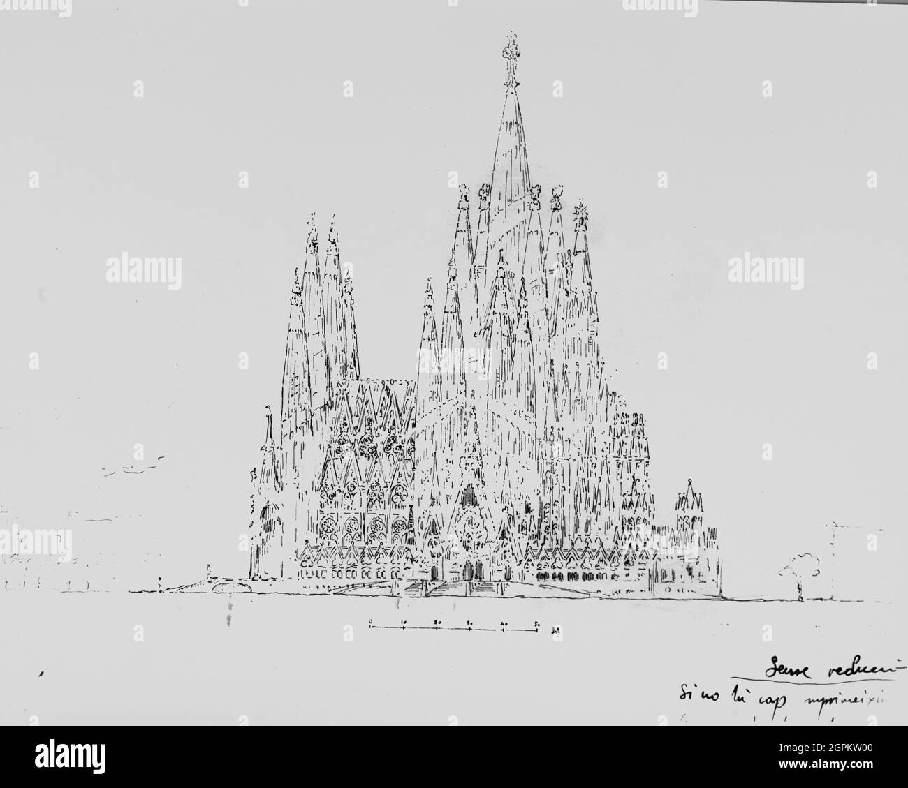 Gaudi Sagrada Familia Drawing