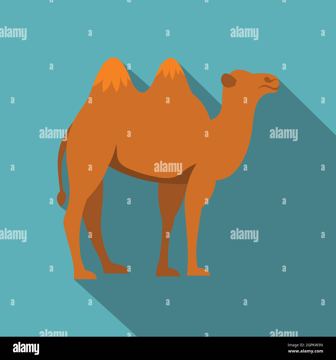 Camel icon, flat style Stock Vector Image & Art - Alamy