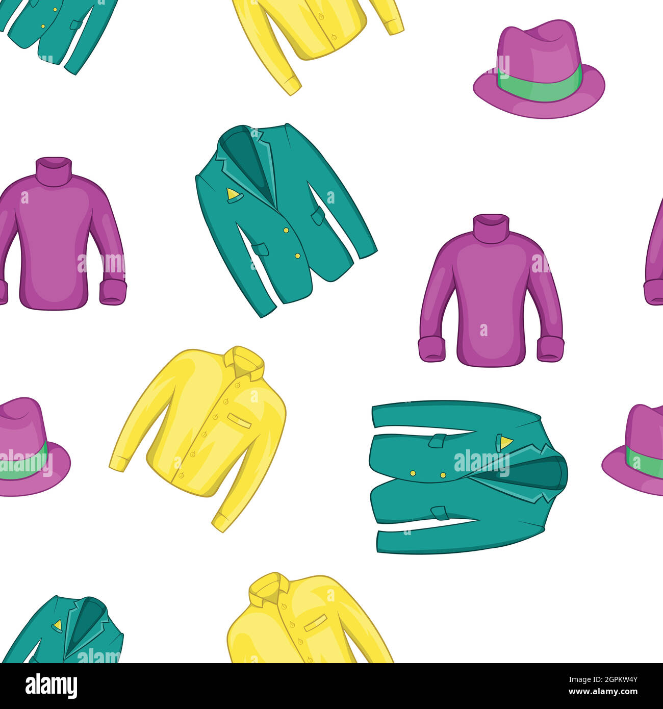 Outfits pattern, cartoon style Stock Vector Image & Art - Alamy