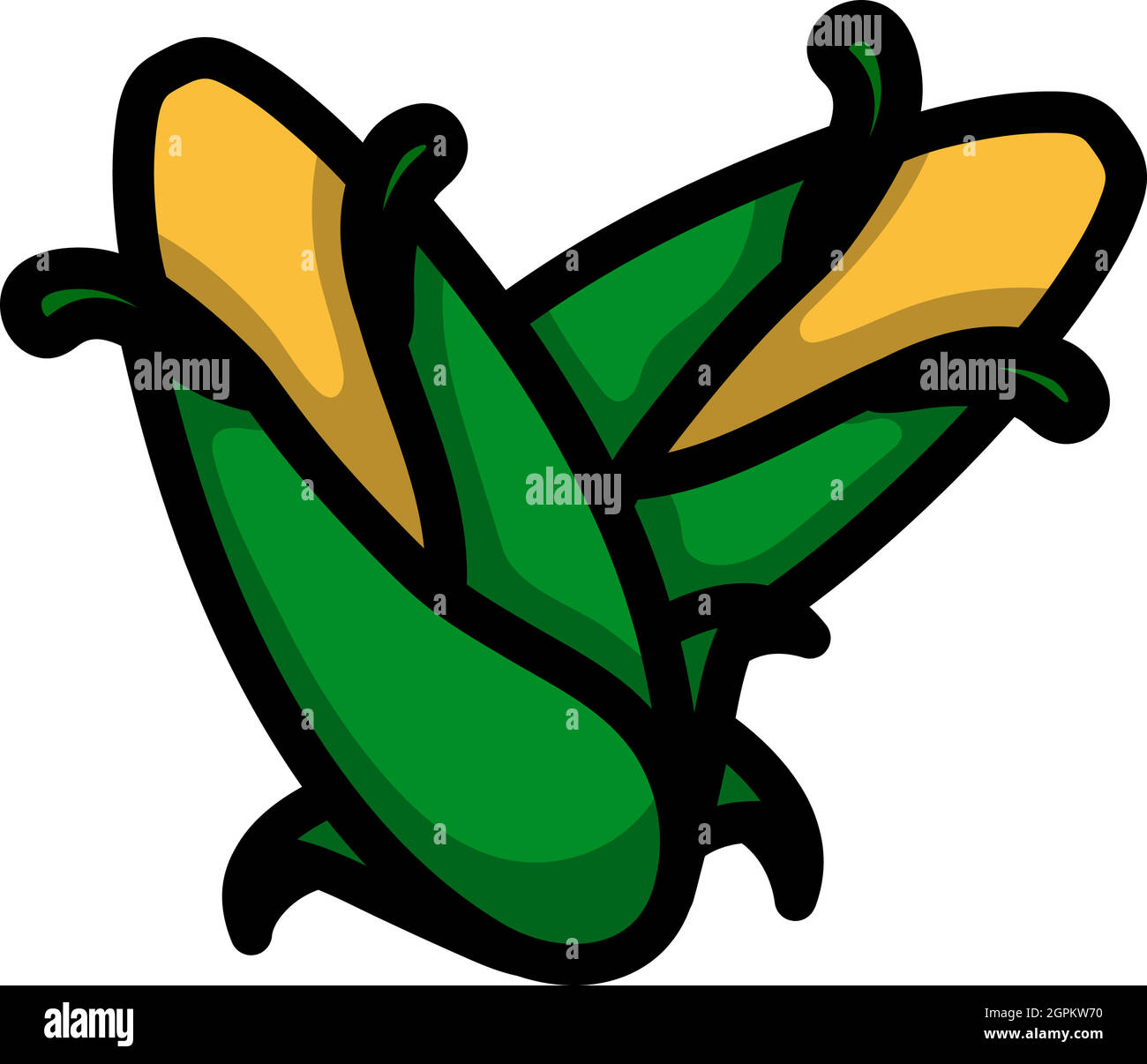 Bio corn Stock Vector Images - Alamy