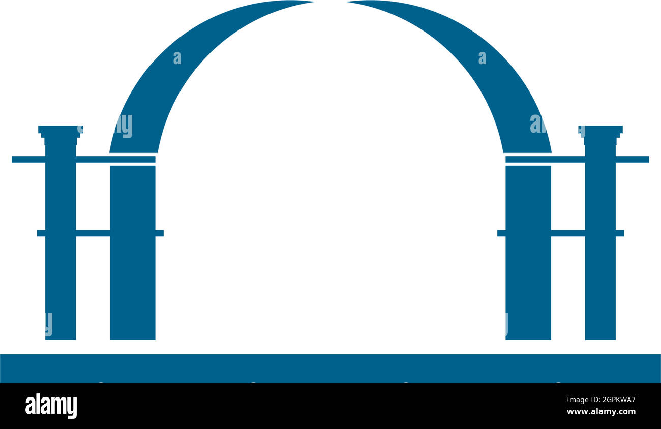 gate icon logo flat design vector template Stock Vector Image & Art - Alamy