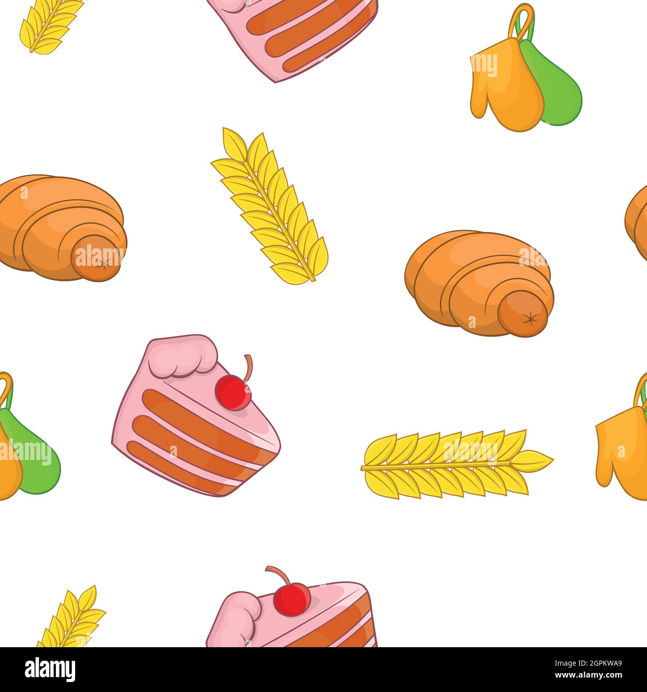 Pastries cartoon hi-res stock photography and images - Alamy